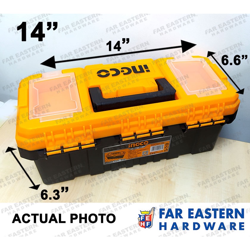 INGCO Plastic Tool Box Organizer Storage Toolbox INHT | Shopee Philippines
