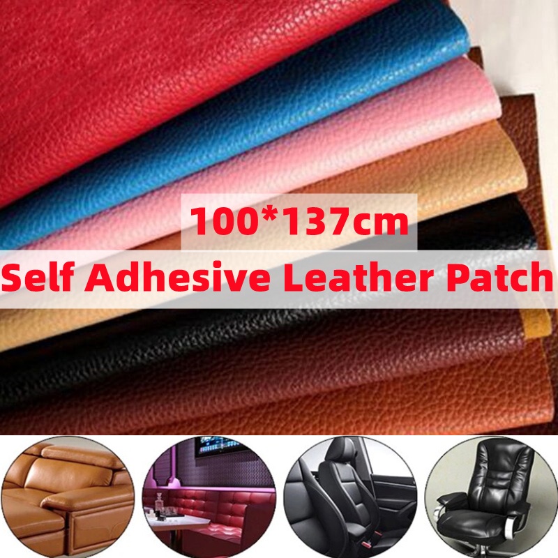 100x137cm Self Adhesive Leather Patch Stickers No Ironing Sofa ...