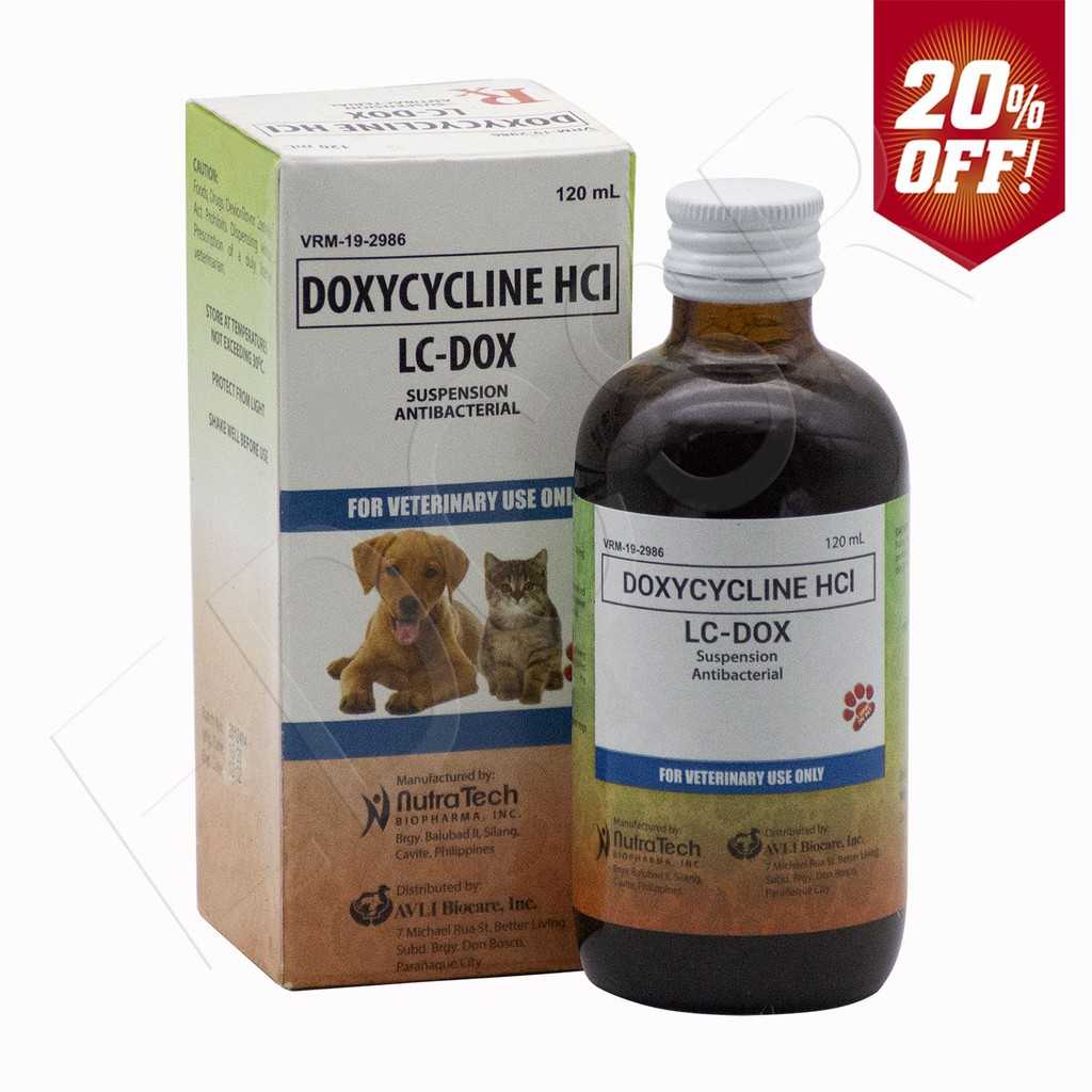 (ED) Nutratech LC-DOX Suspension Antibiotic Antibacterial for Dogs and ...