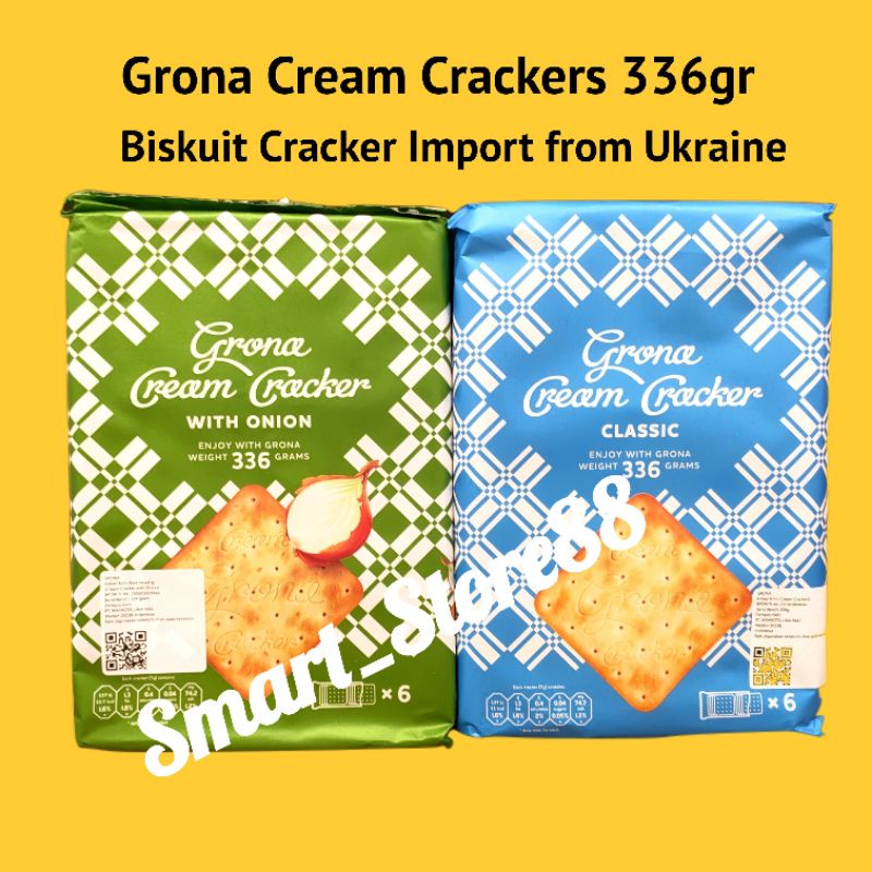 Grona CREAM CRACKERS 336GR KRAKER BISCUIT GRONA BISCUIT CREAM CRACKER ...