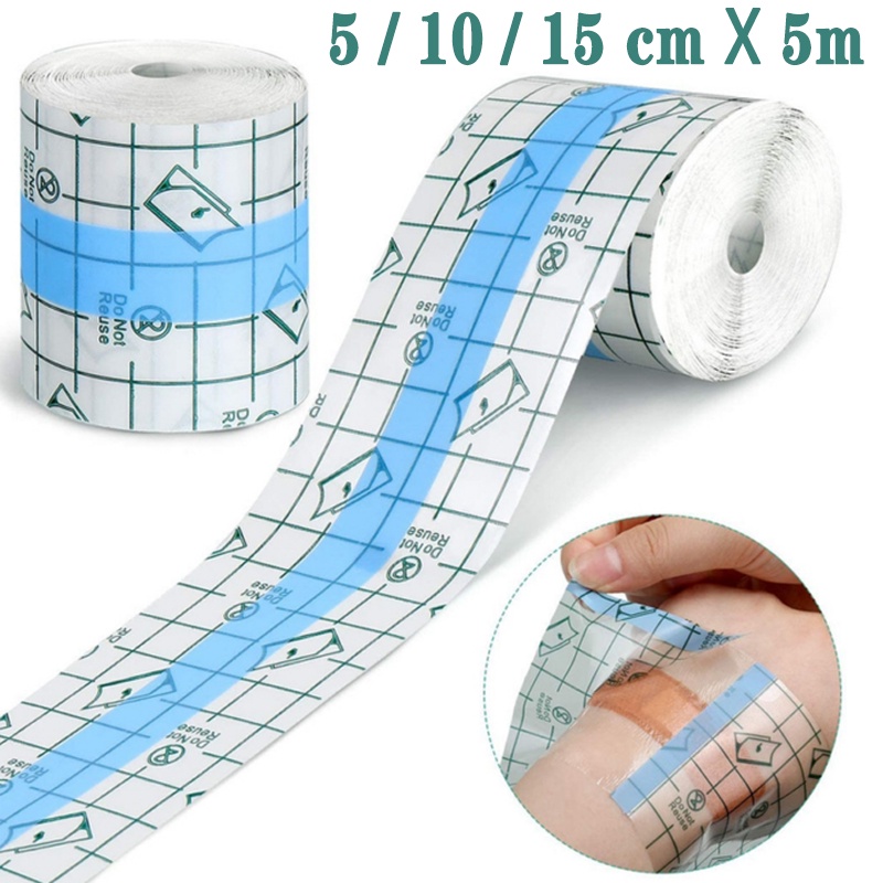 5M Waterproof Medical Tape Transparent Anti-allergic PU Film Wound ...