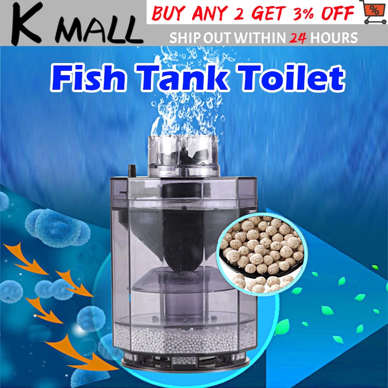 【PH Local】Aquarium Fish Poop Stool Manure Suction Separator Tank Filter ...