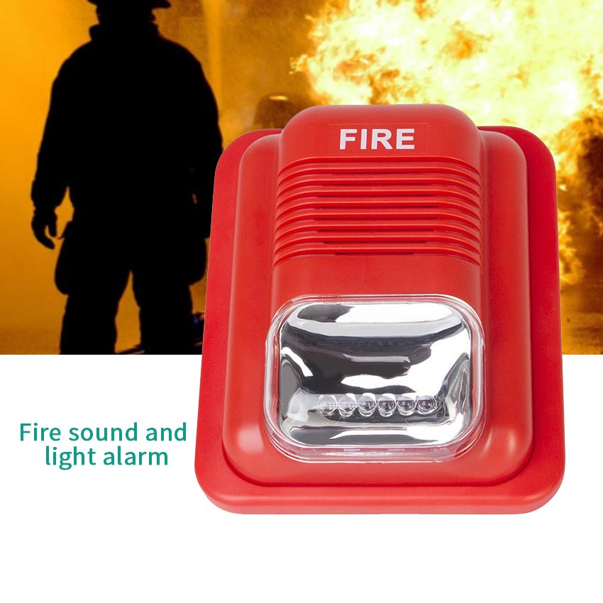 Fire Sound And Light Alarm Fire Warning Device Security Fire Warning ...