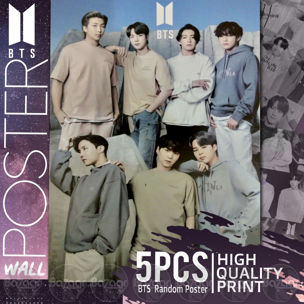 BTS POSTER 5 pcs high resolution print 42x29 cm collectibles KPOP album ...