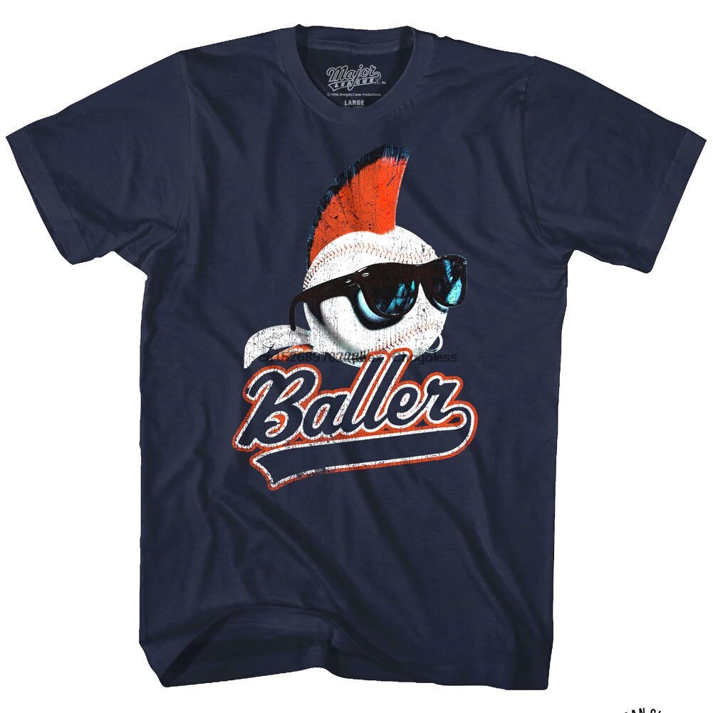 Major League Mohawk Baller Wild Thing Men'S Tshirt Movie Logo Baseball ...
