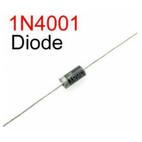 GS 10pcs 1N4001 Rectifier Diode Axial Lead General Purpose Silicon ...