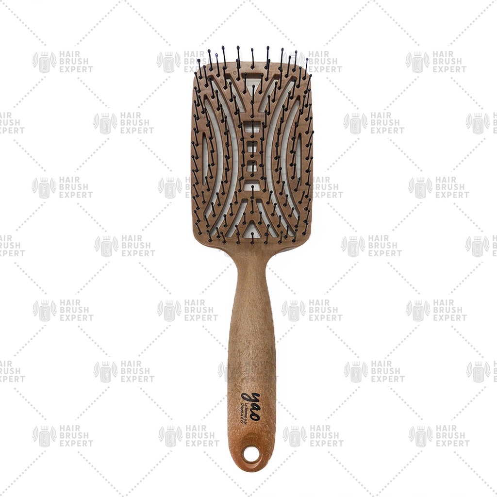 Yao Strong Hair Brush Wooden Texture For Thick / Curly / Frizzy ...