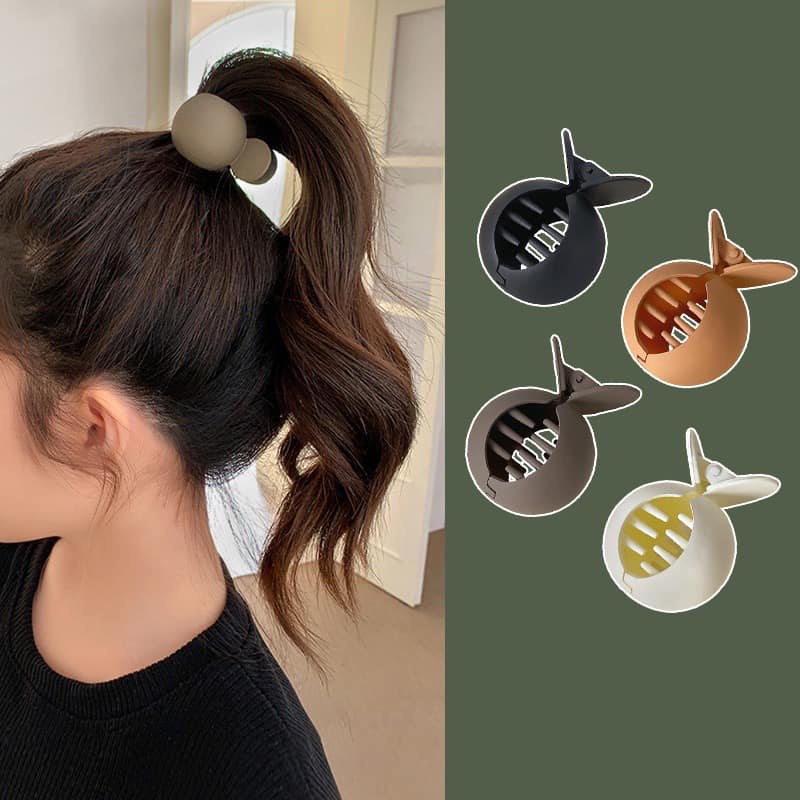 Hair Claw Clips Adorable Durable Round Claw Clip for Women | Shopee ...