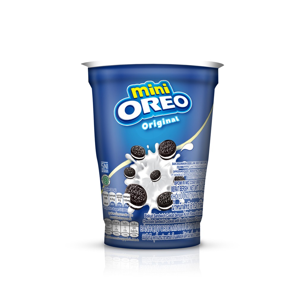 Oreo Original Mini Sandwich Cookies in Cup 61.3g | Shopee Philippines