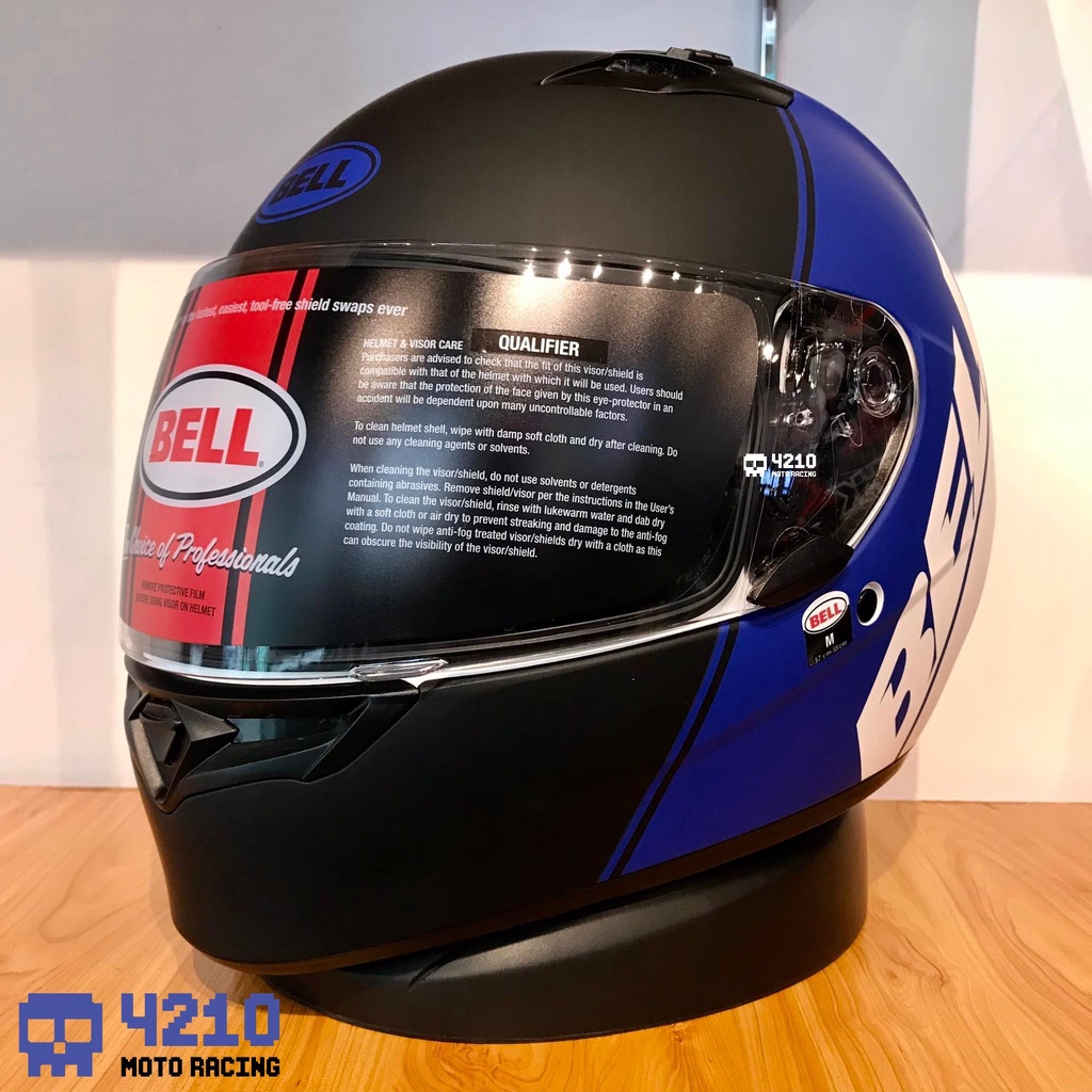 BELL QUALIFIER MATTE BLACK/DARK BLUE | Shopee Philippines