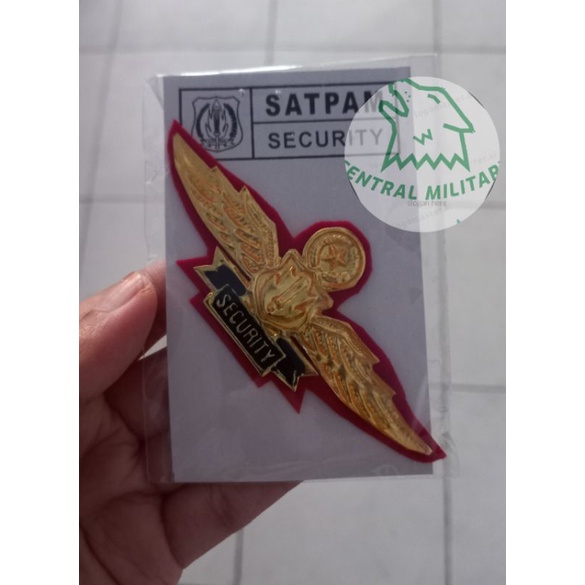 Yellow Security Wing Pin - The Latest Security Guard | Shopee Philippines