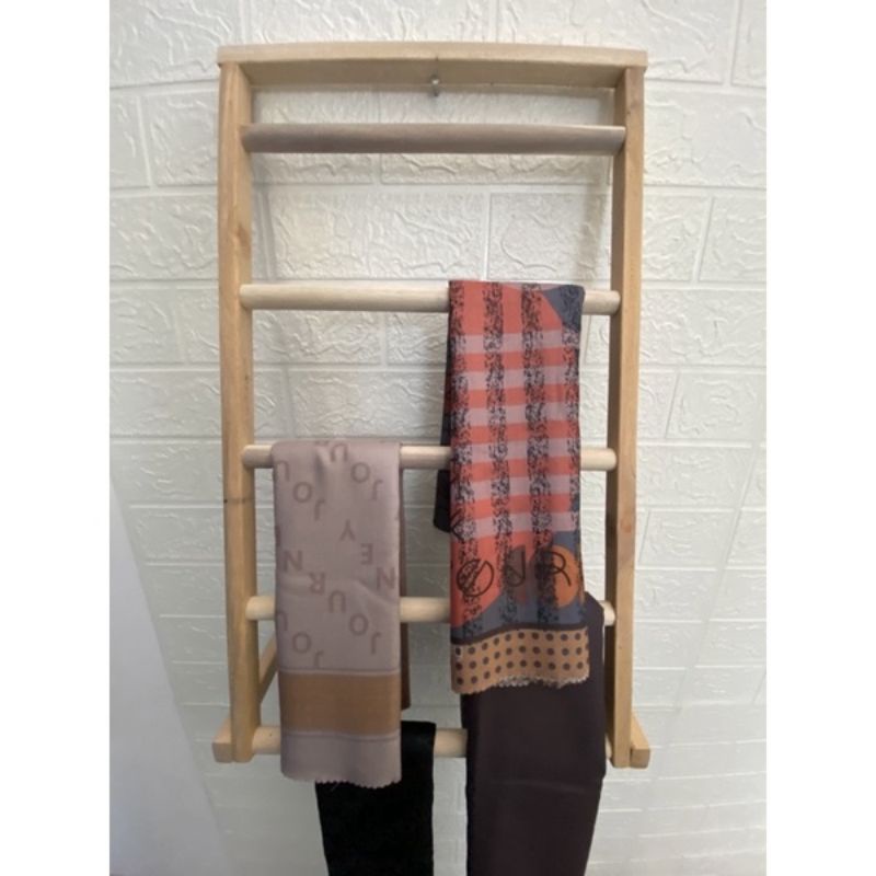 KAYU Practical Minimalist Wooden Hijab Hanger/Towel Holder,, Prayer Rug ...