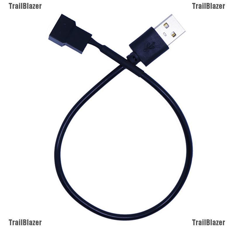 TB Copper USB To 4 Pin Connector Adapter Cable For 5V Computer PC Fan ...