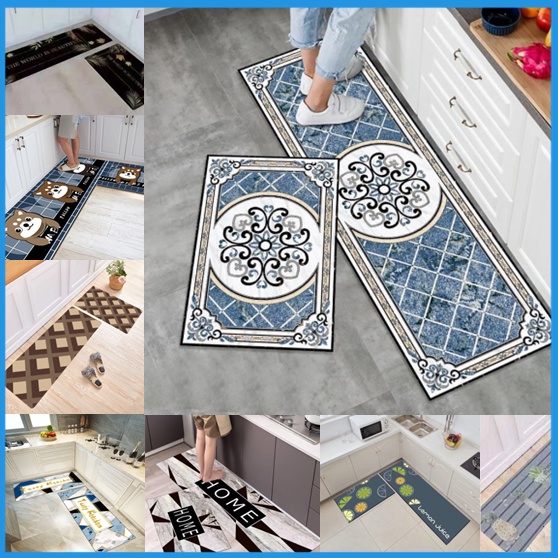 2in1 Kitchen Mat Carpet Floor Mat Non-slip Thicken Doormat Rugs Kitchen ...