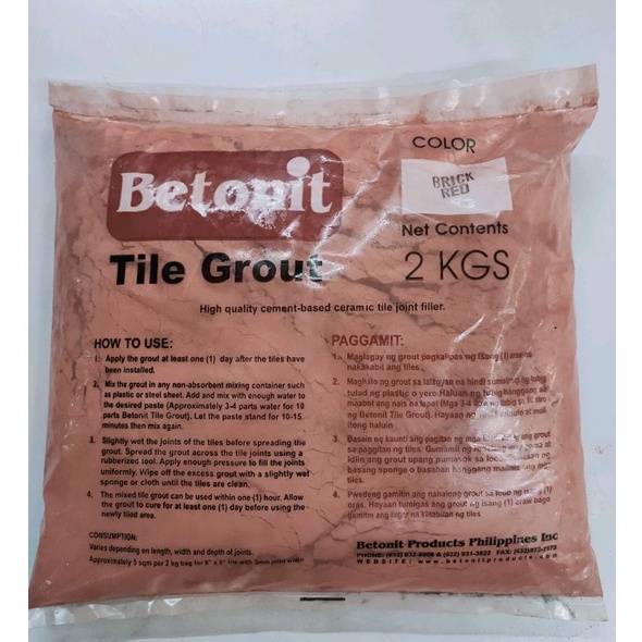 BETONIT TILE GROUT 2KG DIFFERENT COLORS TO CHOOSE FROM | Shopee Philippines