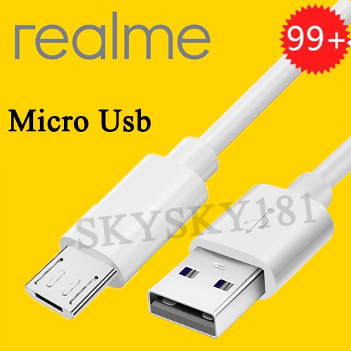 Realme Charger Original Fast Charger 5A Data Micro USB/Type-C Cable For ...