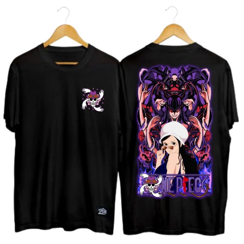 One piece nico robin catton combed 24s reactive t'shirt anime big size ...