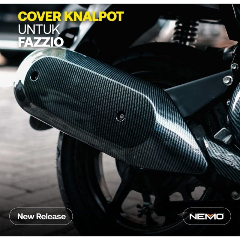 Yamaha Fazzio Carbon Nemo Exhaust Cover Original | Shopee Philippines
