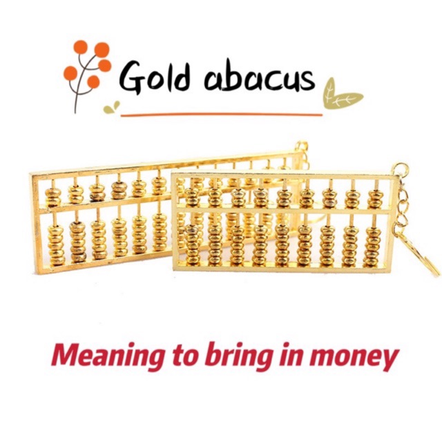 GOLD ABACUS KEYCHAIN | Shopee Philippines