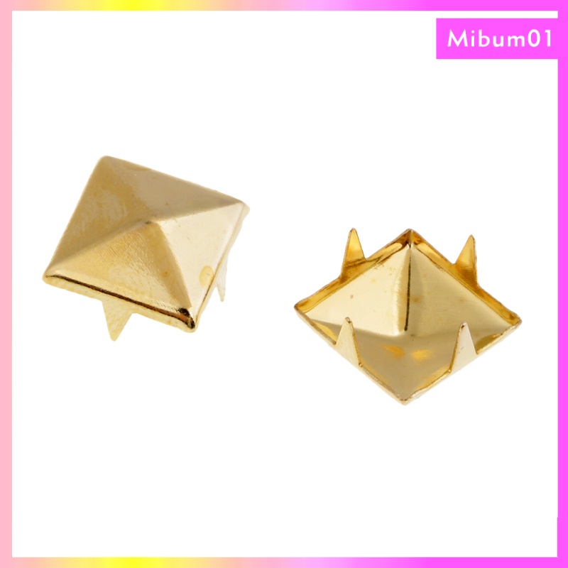 100Pcs 12mm Pyramid Studs, Stud Rivet DIY Spikes Spots | Shopee Philippines