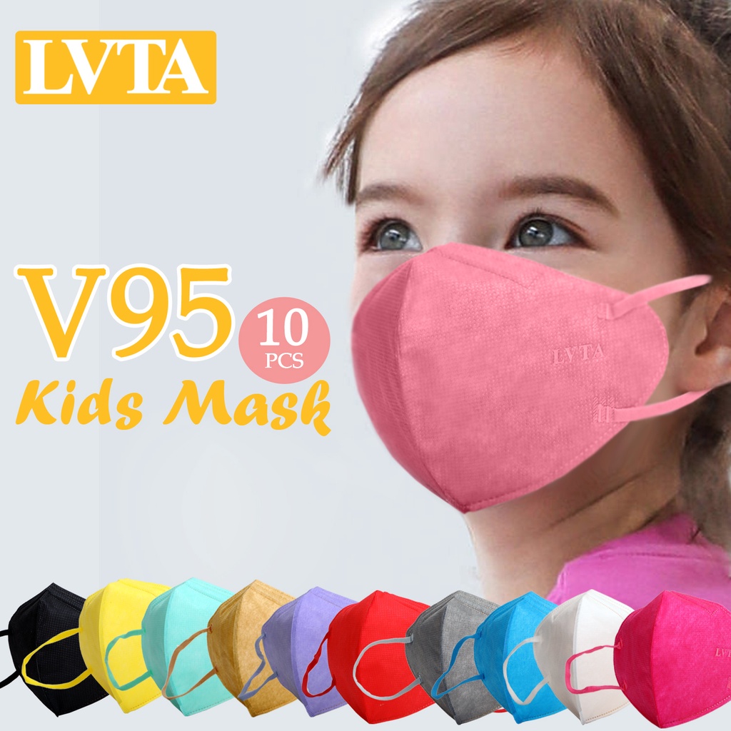 Kids Mask LVTA KF94 V95 KN95 Face Mask 4 Layer Non-woven Protection ...