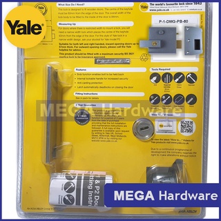 YALE Rim Lock (gate lock) Night Latch Door Lock Double Locking Deadlock ...