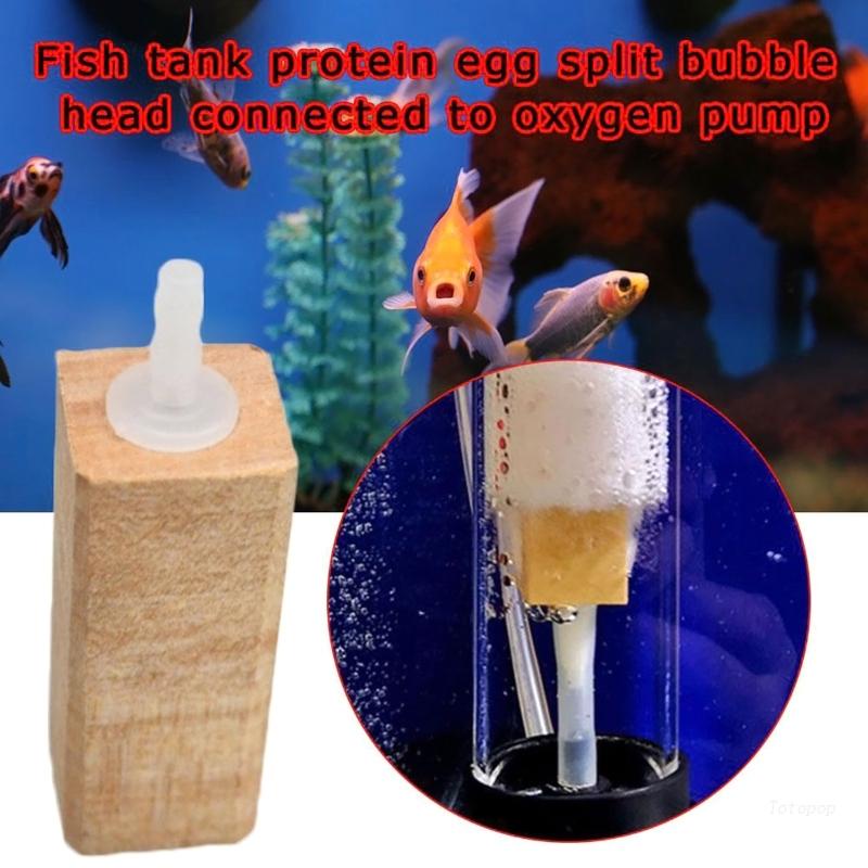 Top Oxygen Increasing Wooden Air Stone Mineral Bubble Release Aquarium ...