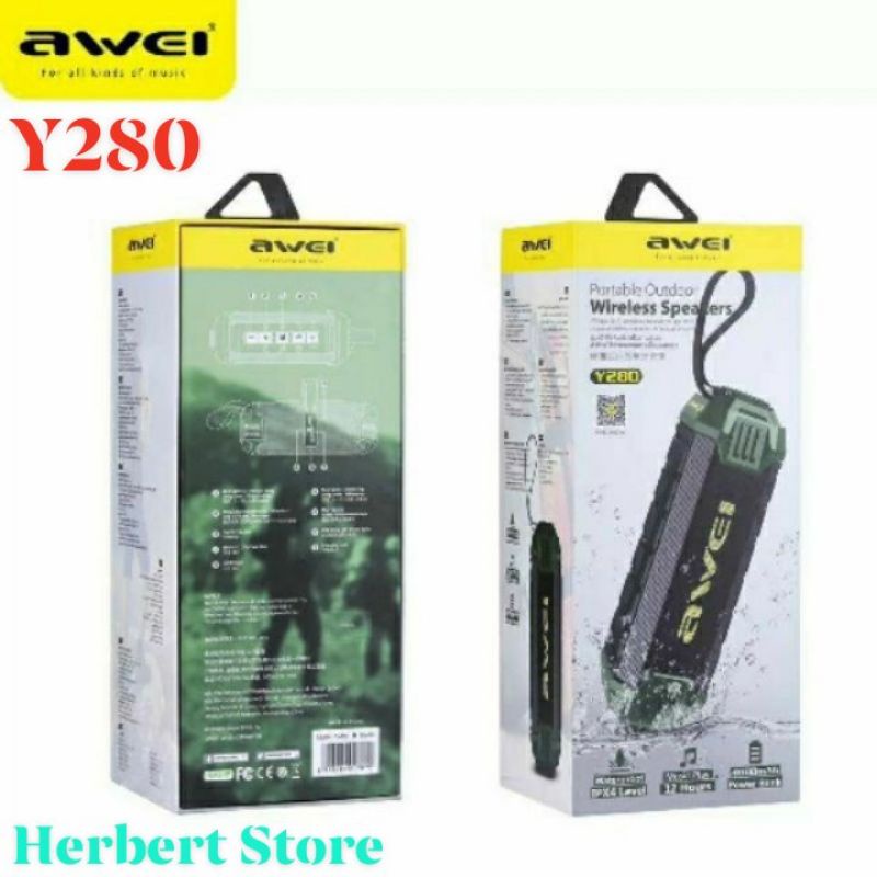 Awei Y280 Wireless Speaker Portable Outdoor | Shopee Philippines
