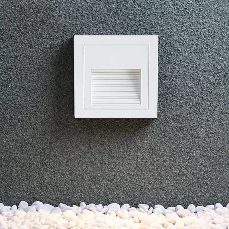 Recessed LED Stair Light AC85V-265V Indoor/Outdoor IP67 Corner Wall ...