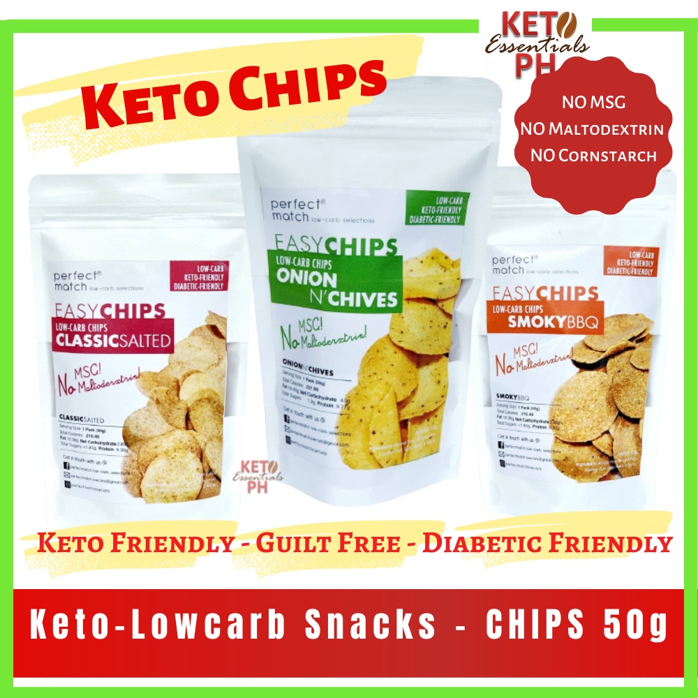 Keto CHIPS Guiltfree Lowcarb Snacks 50g | Shopee Philippines