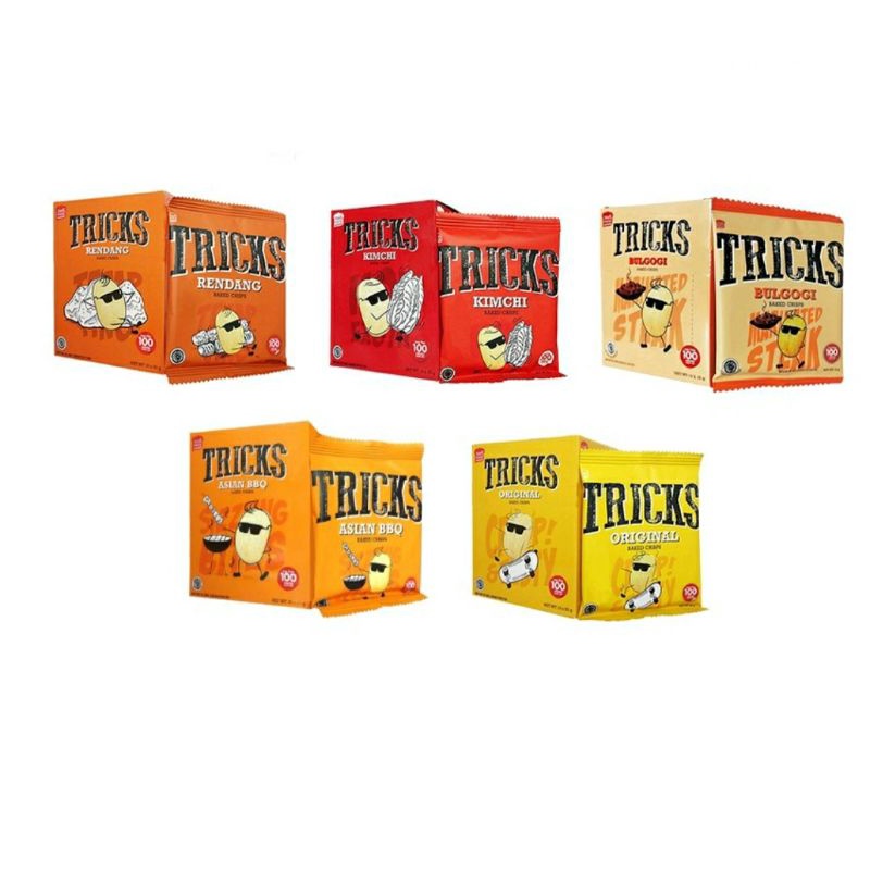 Tricks CRISPS 10x18 GRAM POTATO BAKED | Potato Snacks 1 BOX Contains 10 ...