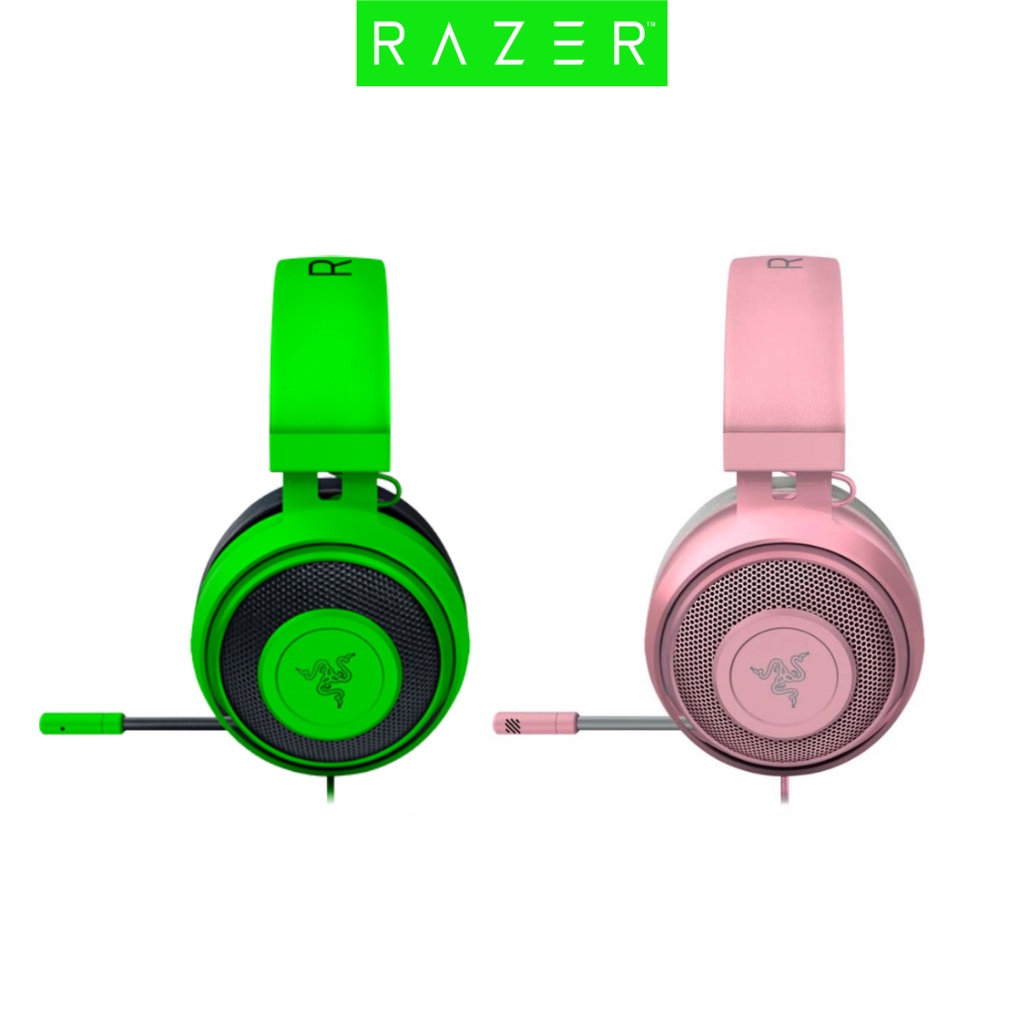 Razer Kraken Wired Gaming Headset (Discord Certified) / (Quartz | Green ...
