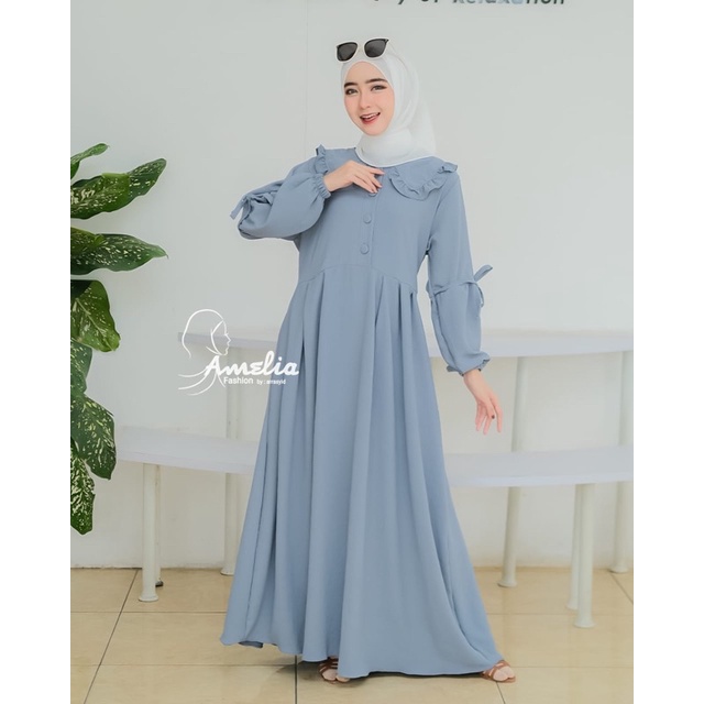 Airflow crinkle Dress by amelia / Robe crikle airflow | Shopee Philippines