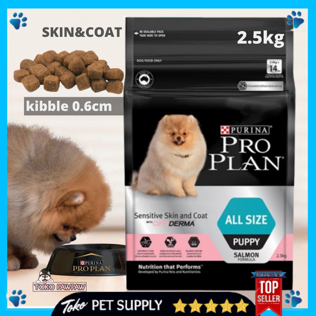 Pro PLAN ALL SIZE PUPPY SALMON SENSITIVE SKIN AND COAT SALMON 2.5KG ...