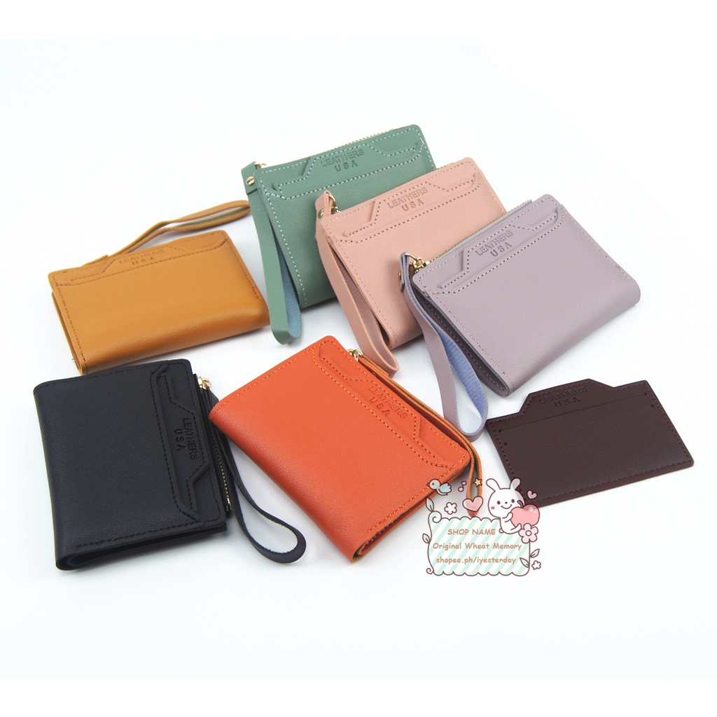 Hand Strap Wallet Zipper&Thin Ladies Cute Wallet with CardHolder ...