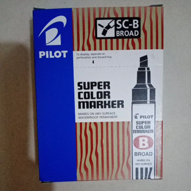 PILOT Super Color Marker BROAD Black PILOT BROAD marker Black color ...