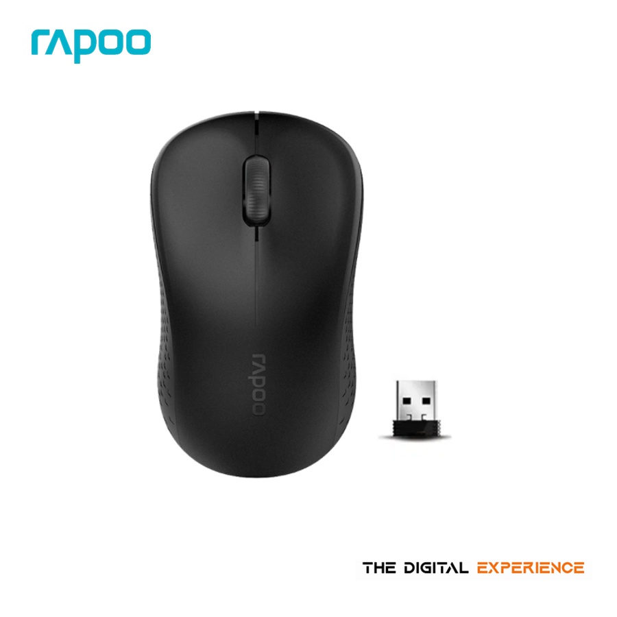 Rapoo M20 Wireless Optical Mouse Black | Shopee Philippines