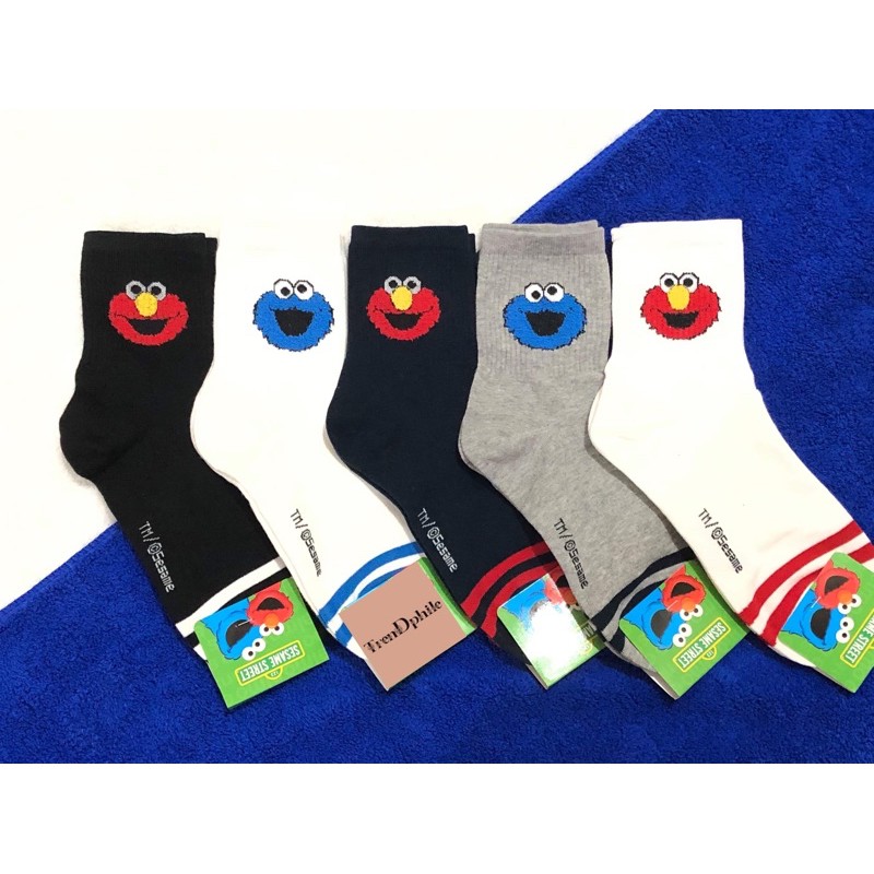 Sesame Street- Elmo Authentic Korean Socks Iconic Socks • [E2] | Shopee ...