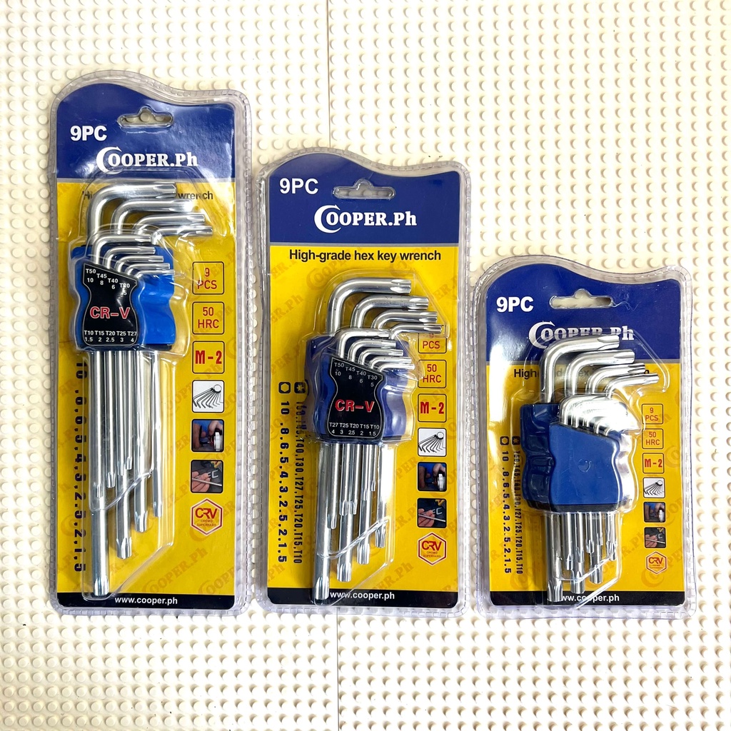 cooper.ph 9pcs L Type Club Wrench Allen Hex Key Set Original Flower ...