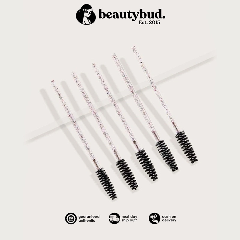 Eyelash Brush Spoolie [Glittery Black/White] | Shopee Philippines