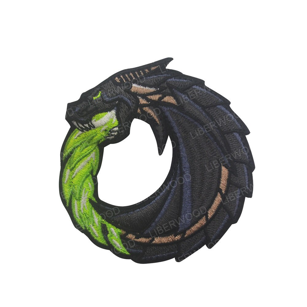 Dinosaurs Dragon Embroidered Patches PVC Military Tiger Tactical ...