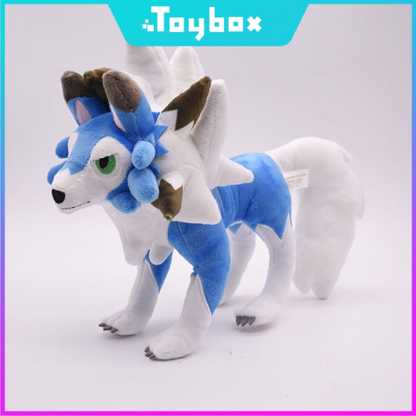 Pokemon Lycanroc Blue Heteromorphous Shape Plush Doll Animation Game ...