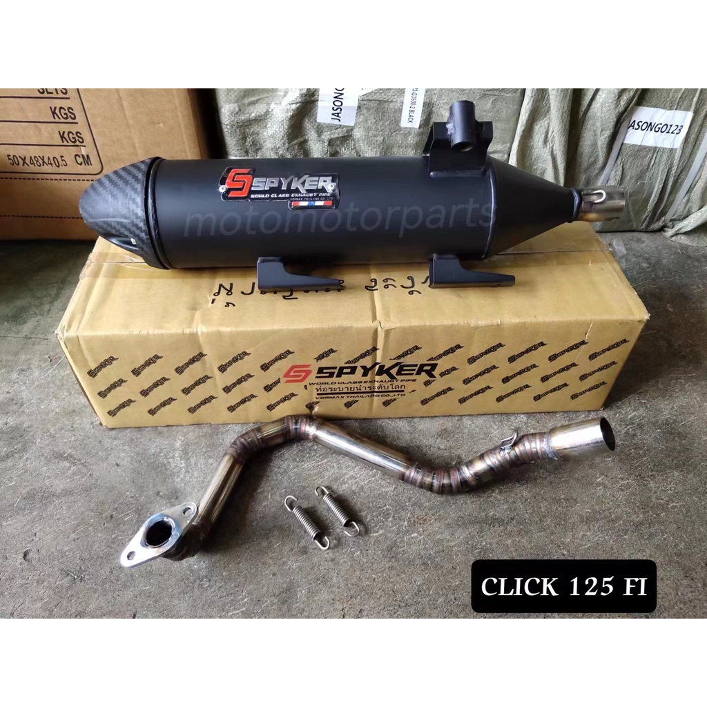 Spyker Pipe V3 For Honda Click Full System Exhaust | Shopee Philippines
