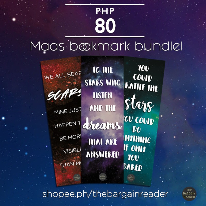 [3 BOOKMARKS] The Sarah J. Maas (Stars and Scars) Bookmark Bundle ...