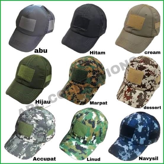 Men's TACTICAL VELCRO ARMY Hat | Shopee Philippines