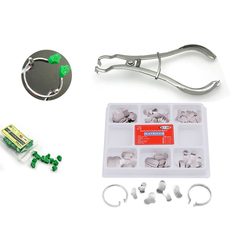 Dental Sectional Contoured Matrices Matrix with 2 Rings | Shopee ...