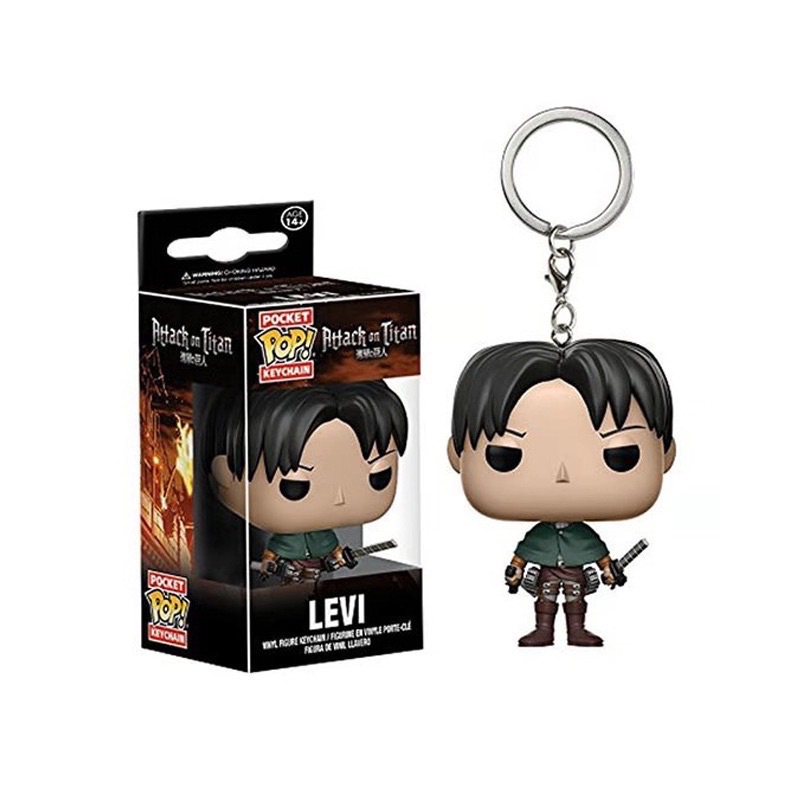 Attack on Titan Funko Pop Keychain - Levi Eren Jaeger Annie | Shopee ...