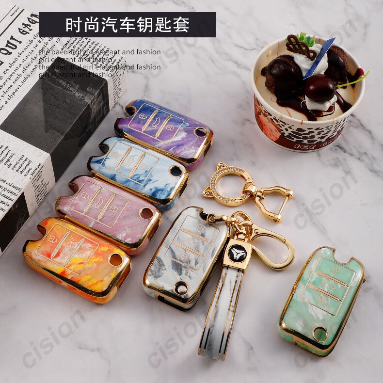 Folding Car Key Cover Case Bag Keychain For MG 3 5 6 RX5 MG3 MG5 MG6 ...