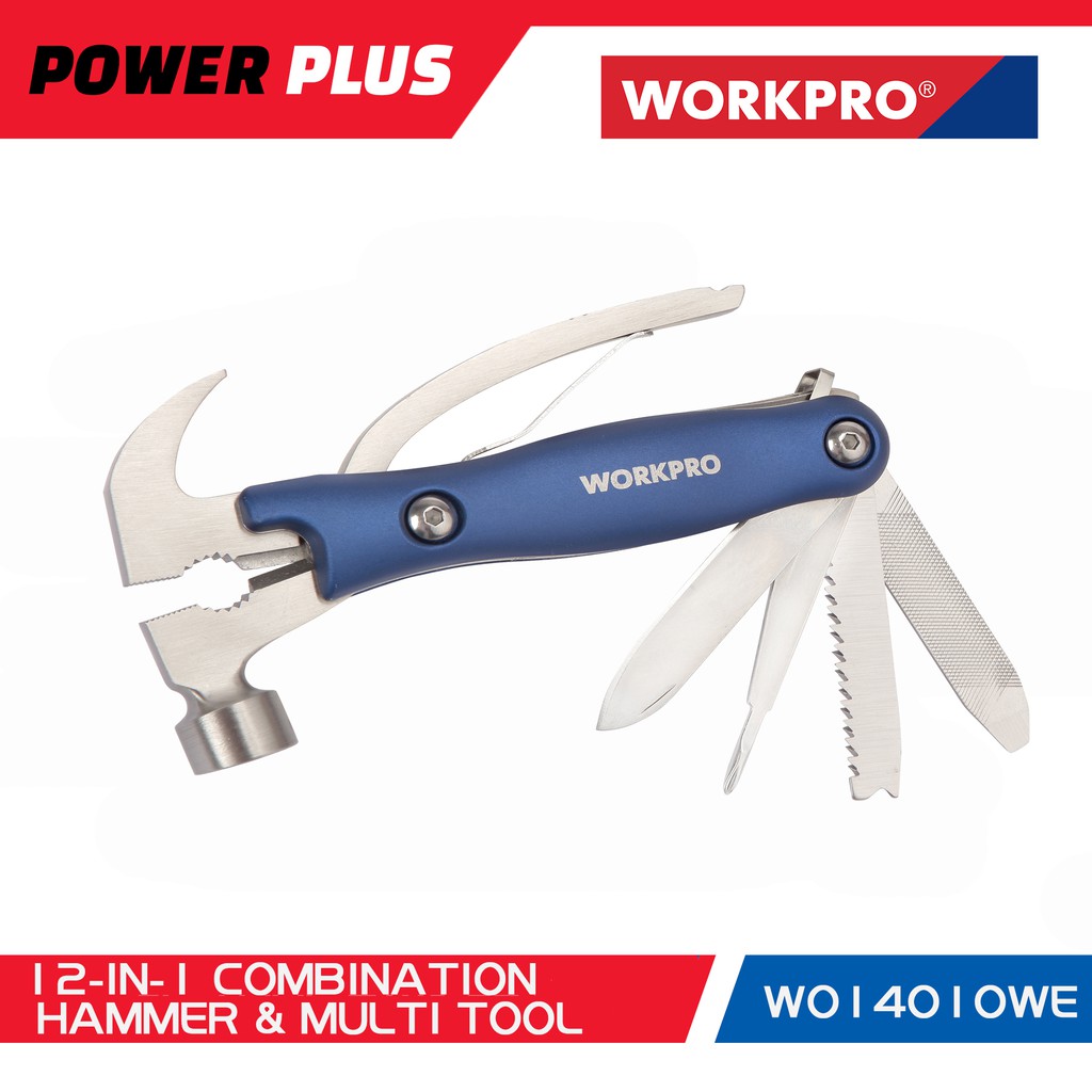 POWERPLUS WORKPRO 12-IN-1 COMBINATION HAMMER & MULTI TOOL W014010WE for Professional Workers ...