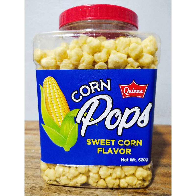 Quinns Corn Pops Sweet Corn Flavor 520g | Shopee Philippines